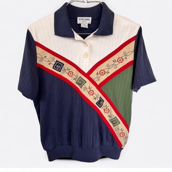 Alfred Dunner | Tops | Vintage Alfred Dunner Womens Color Block Floral ...